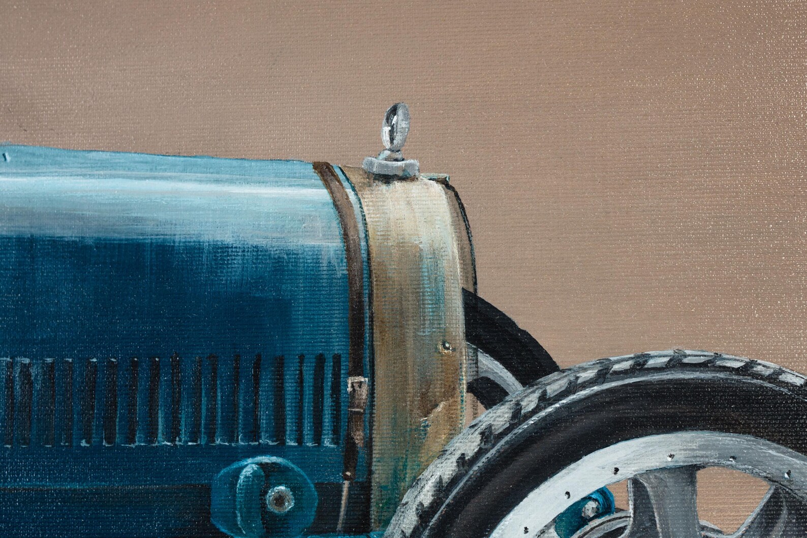 Bugatti Type 35 - Classic Car, Supercar. Original Painting Painted on ...
