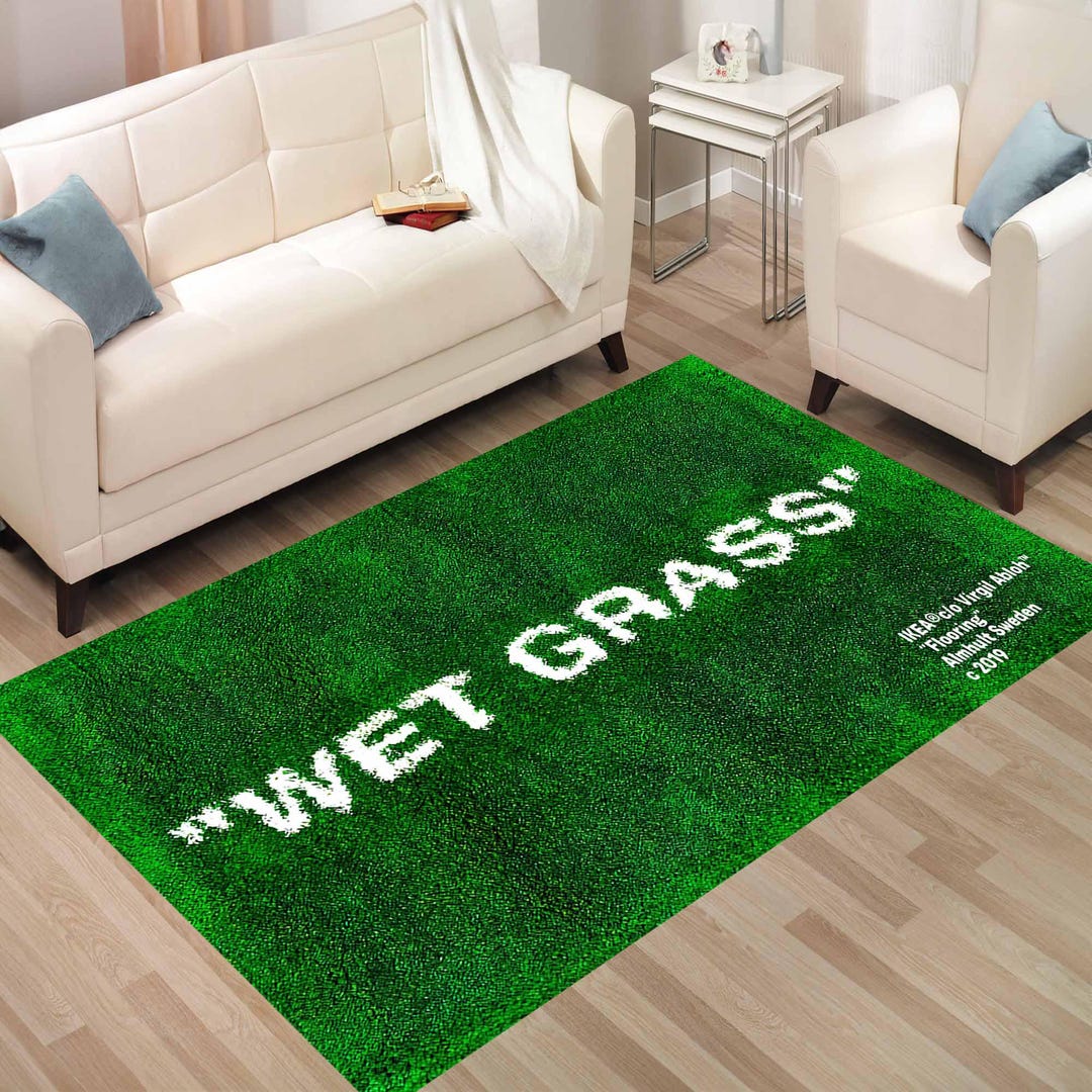 Wet Grass Rug, Wet Grass, Wetgrass, Wetgrass Rug, Wetgrass Patterned ...