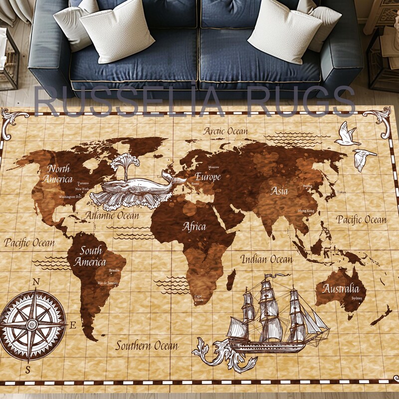 Nautical Map Art - Etsy