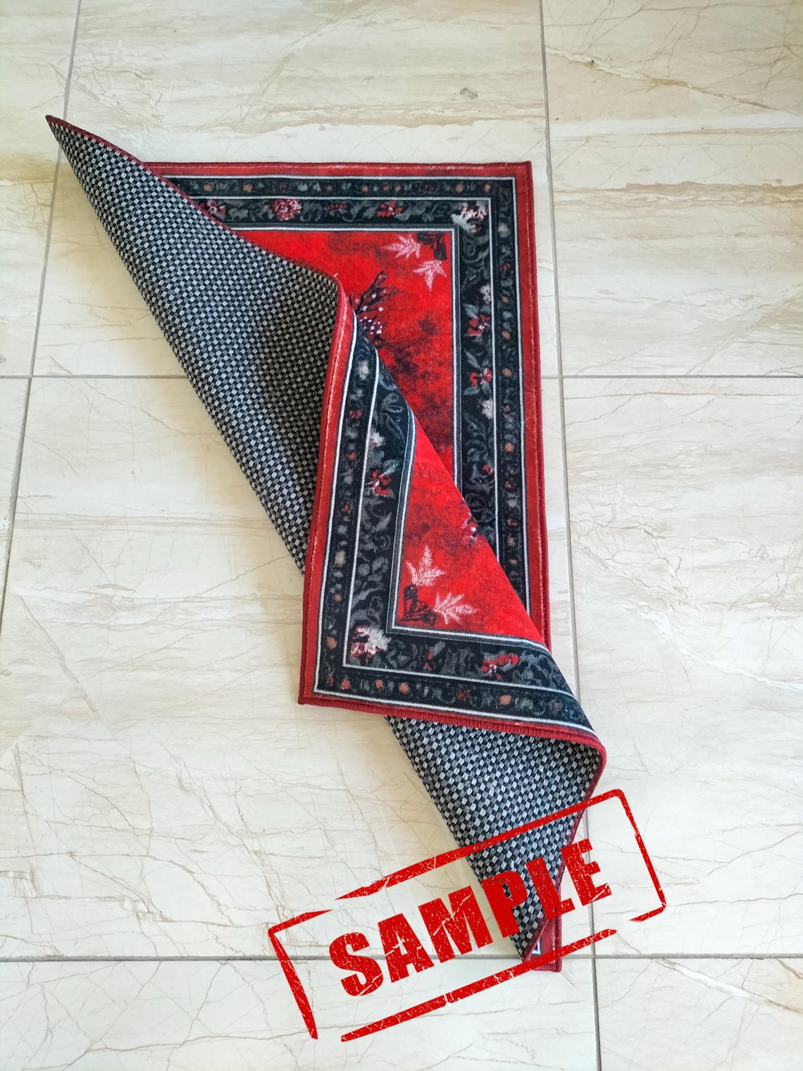 Dark Burgundy Rug,burgundy Oriental Rug,gold and Burgundy Rug,boho ...