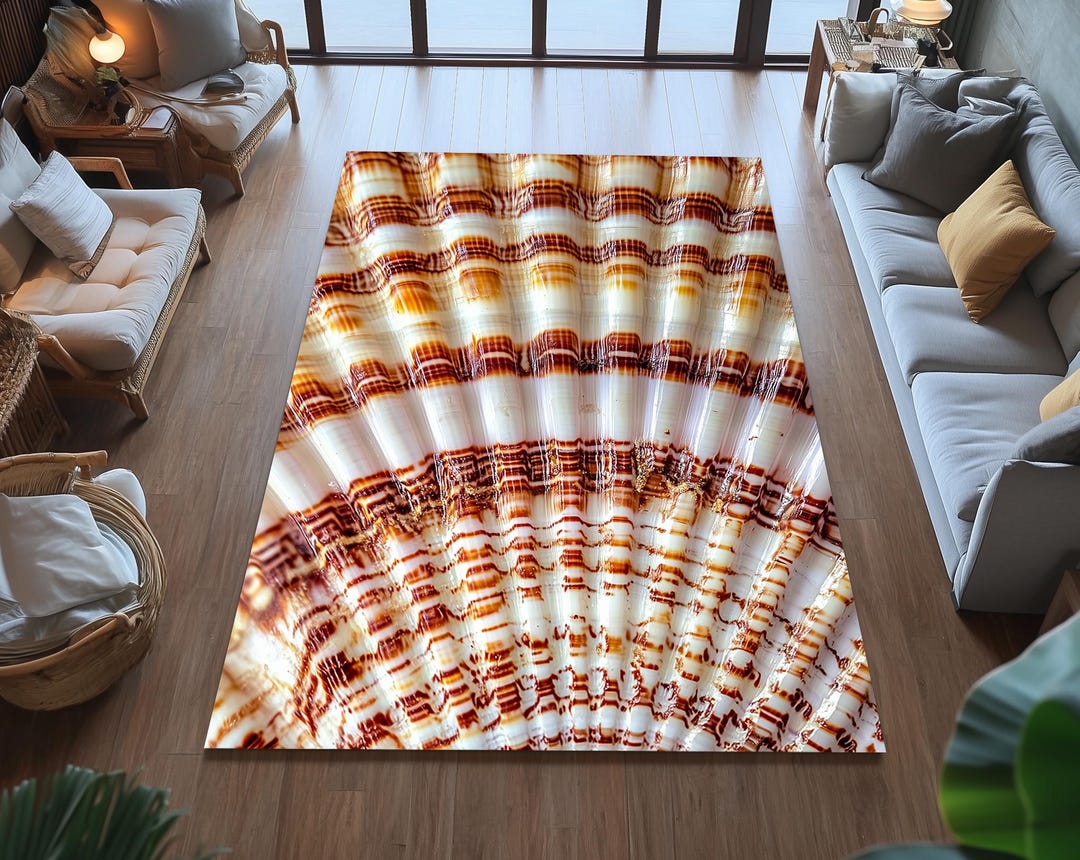 Seashell Rug, Beach Rug,seashell Rug for Beachy Room Decor, Maximalist ...
