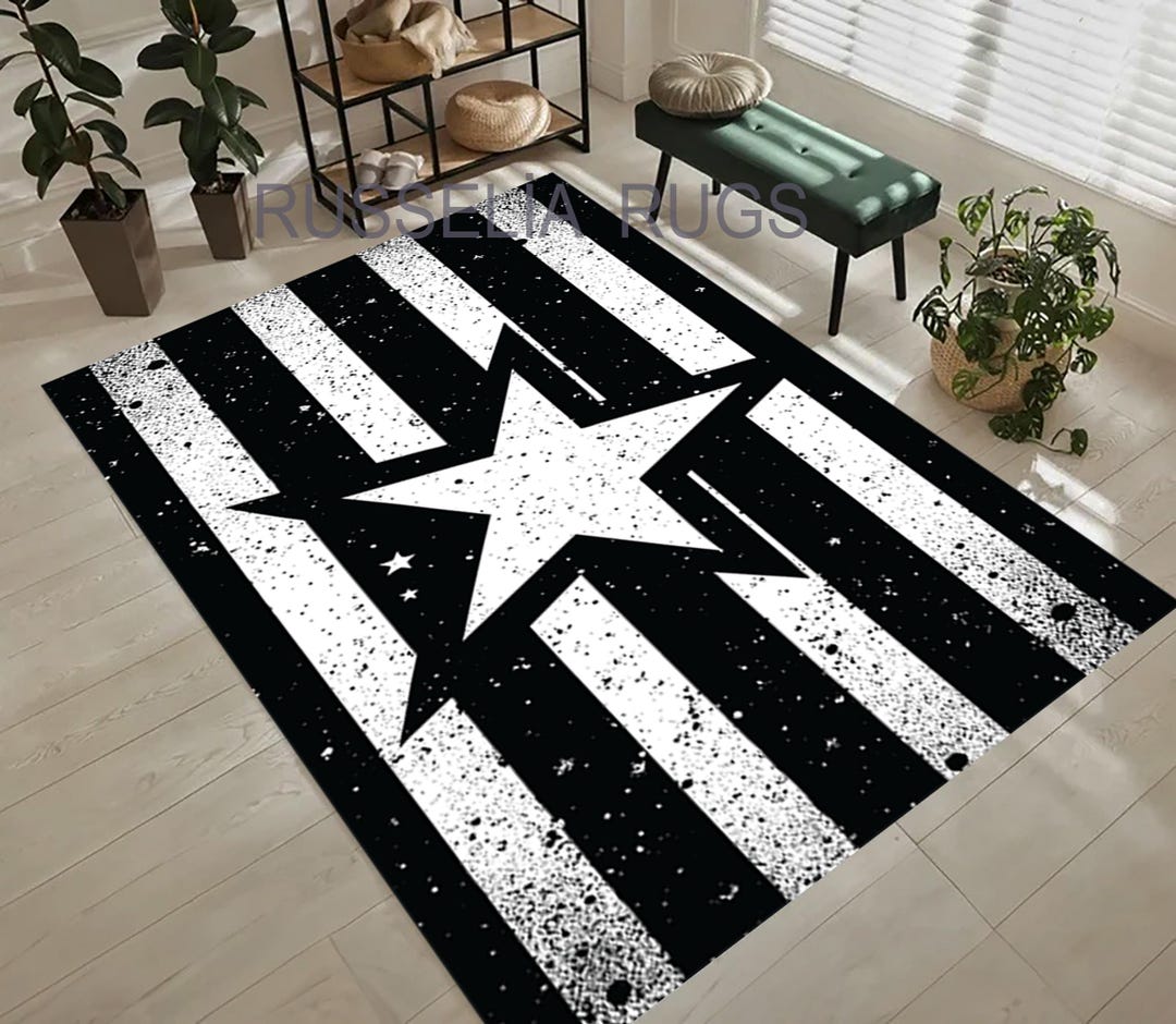 Hollywood Star Rug, Star Area Rug, Hollywood Star Decor Rug ...