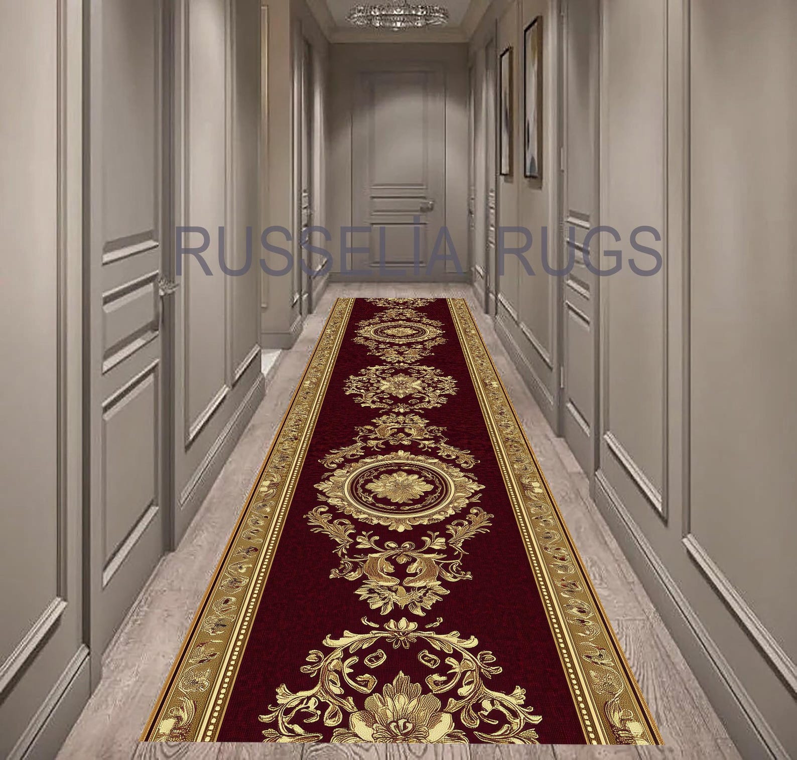 Dark Burgundy Rug,burgundy Oriental Rug,gold and Burgundy Rug,boho ...