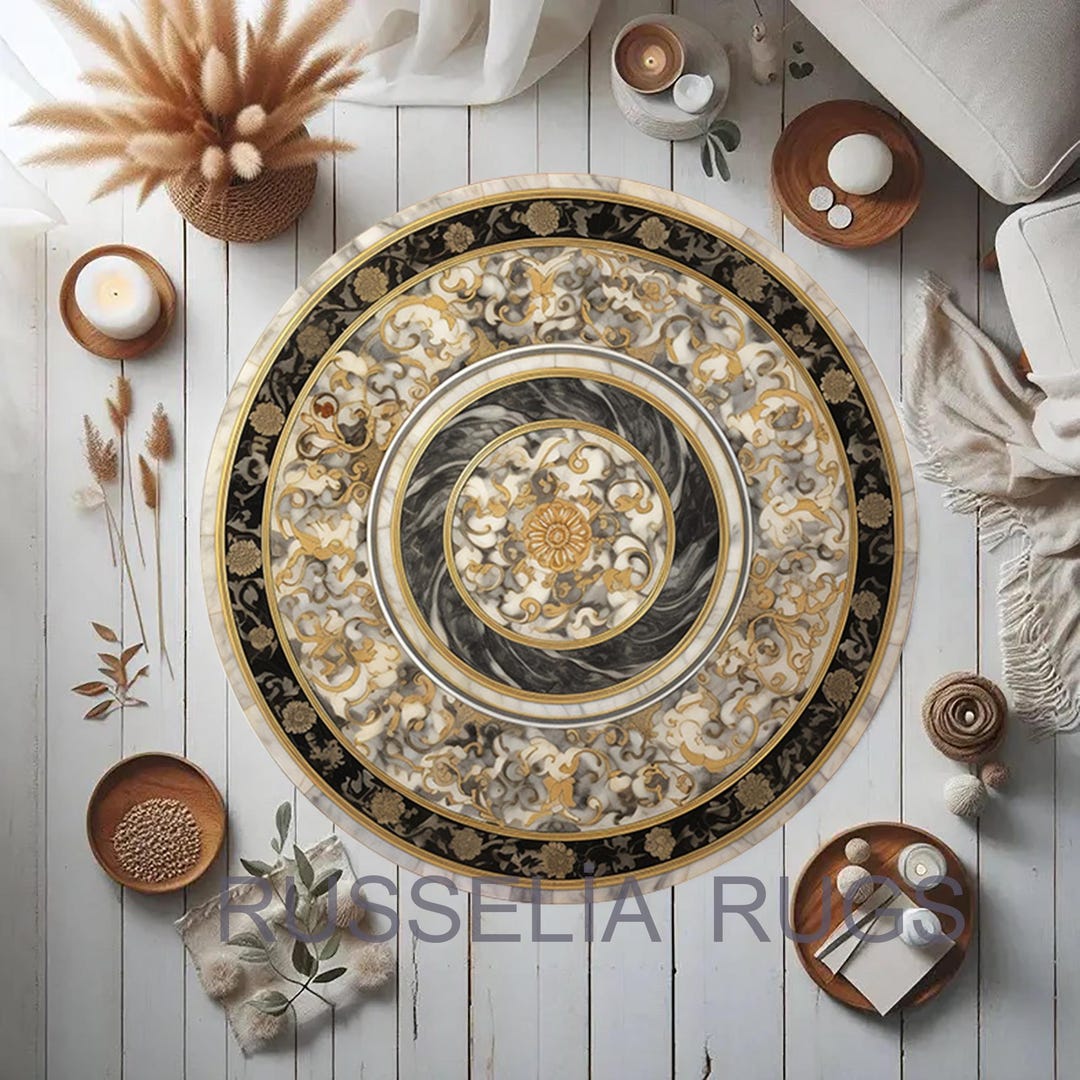 Marble Rug,marble Area Rug,marble Decor Rug,marble Pattern Rug,black ...
