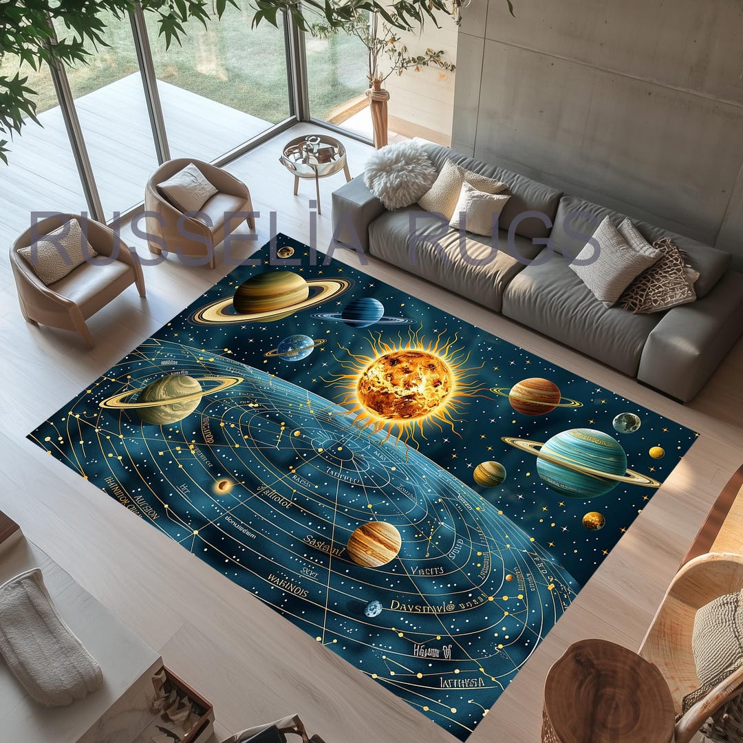 Galaxy Rug,solar System Rug,planet Rug,space Rug,cosmic Galaxy Home ...