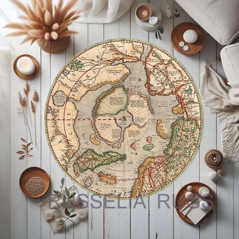 World Map Rug - Etsy