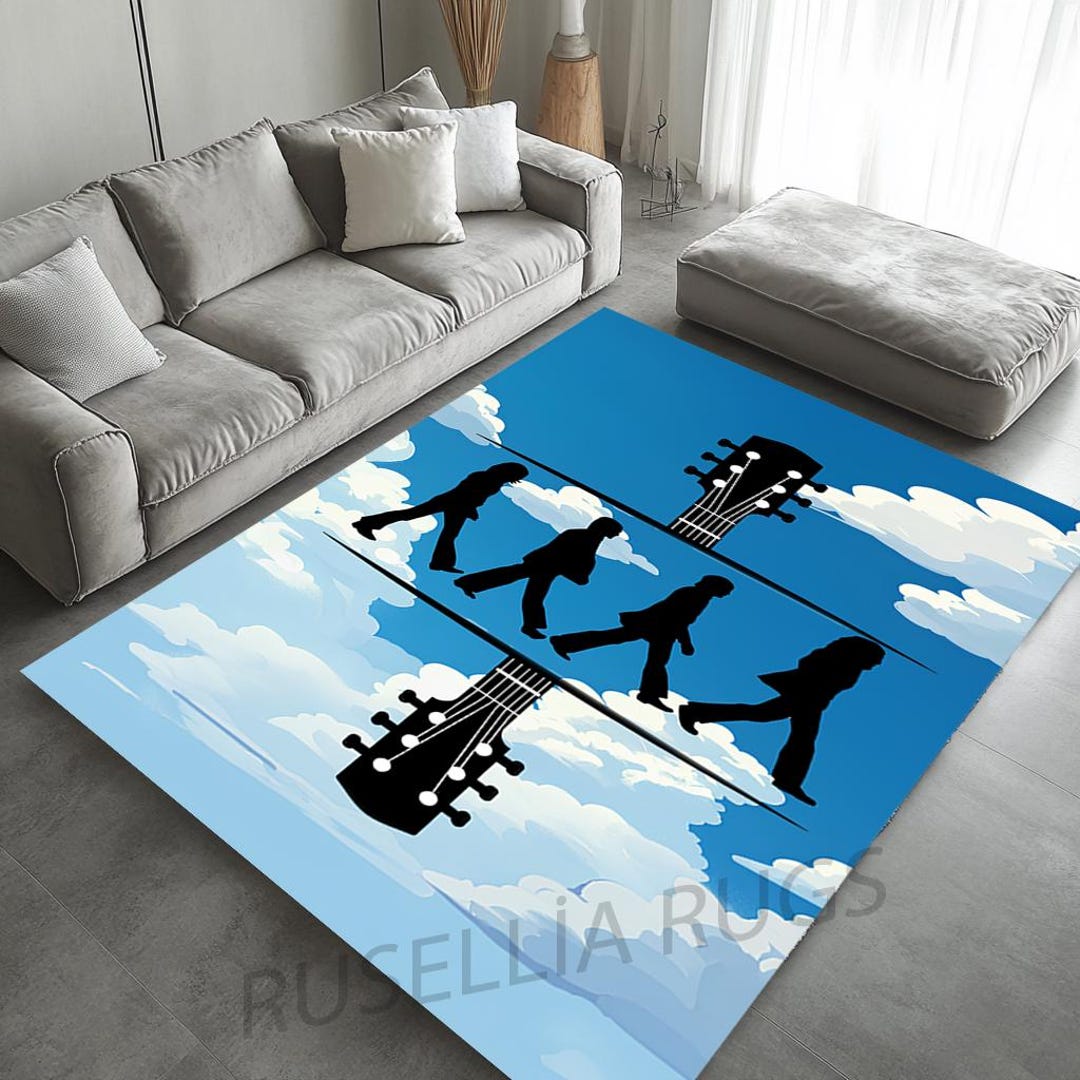 The Beatles Rug, Music Band Rug,beatles Design Rug, the Beatles Gift ...
