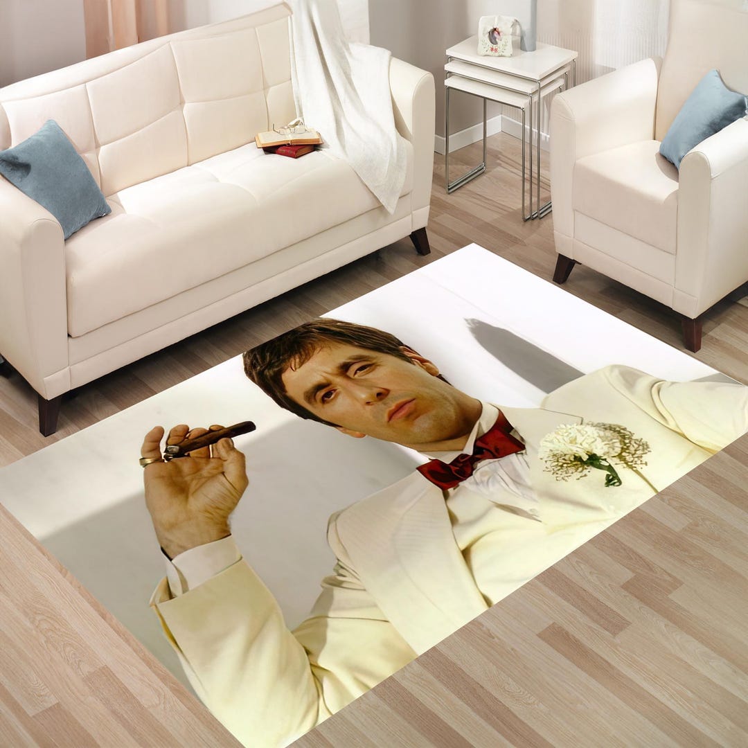 Scarface Rug, Scarface Area Rug, Mafia Rug, Tony Montana Rug,mafia ...