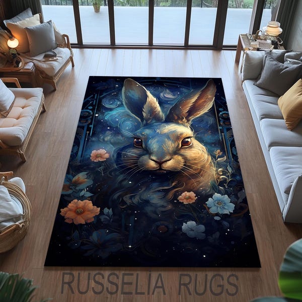 Bunny Rug - Etsy