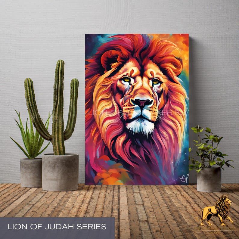 Lion of Judah, Lion, Biblical Art, Digital Design, Christian Paintings ...