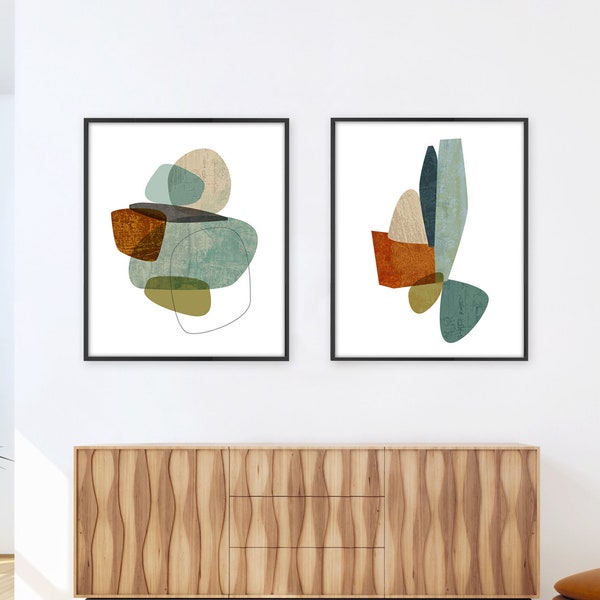 Framed Abstract Wall Art - Etsy