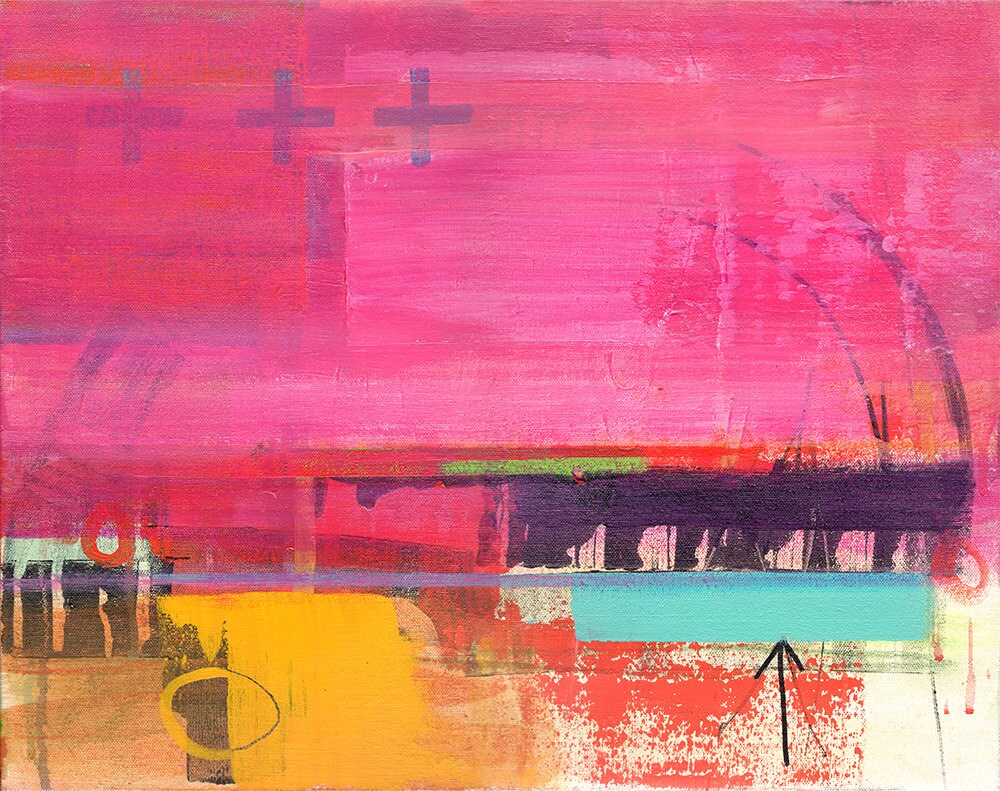 Abstract Art Print Bright Colors Abstract Painting | Etsy