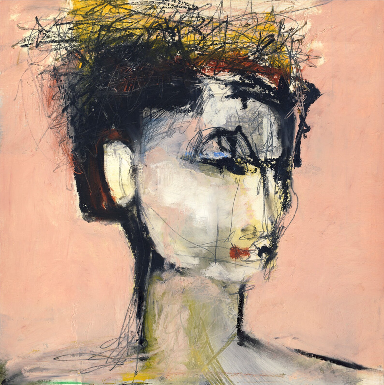 Framed Portrait Print Set of 2 Prints Abstract Portrait Wall | Etsy