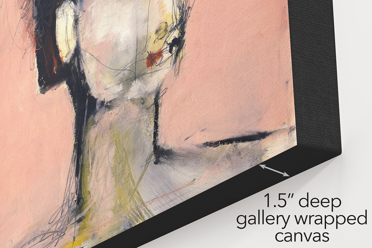 Large Abstract Painting Portrait Wall Art Canvas Modern | Etsy