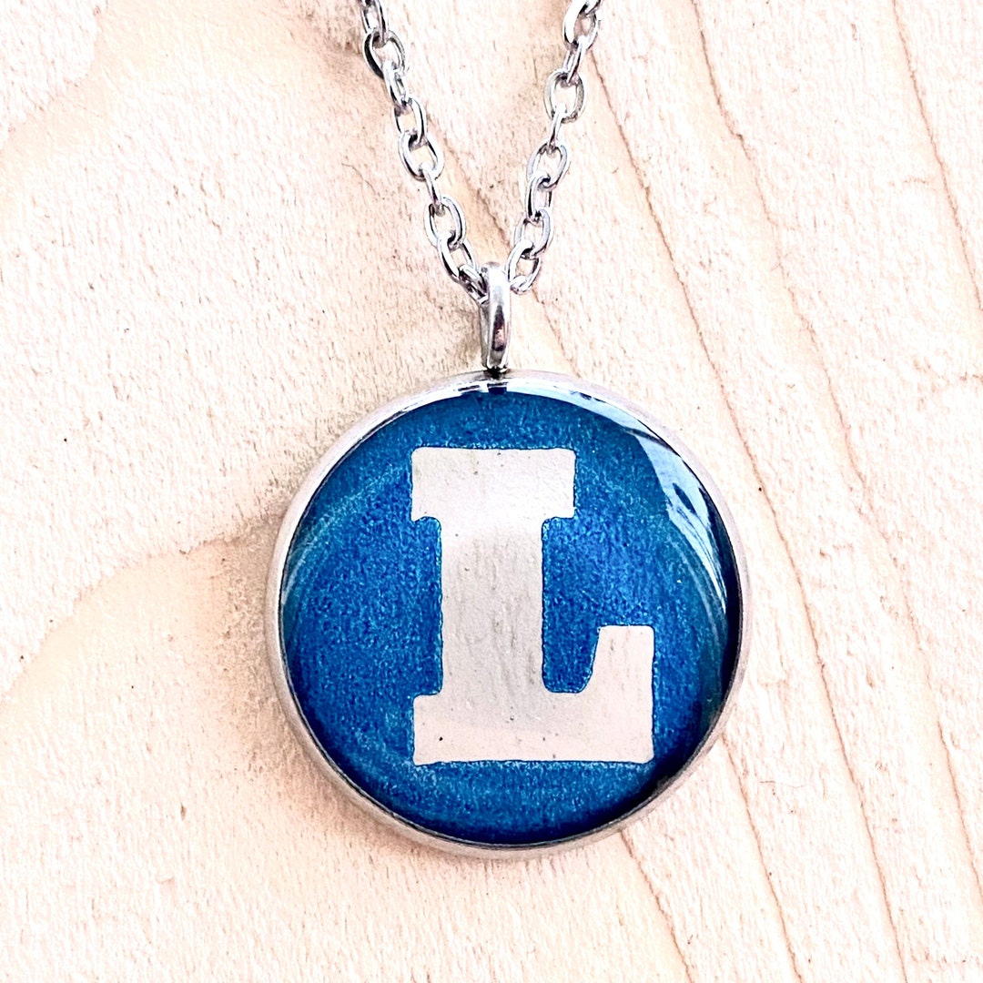 Classic Letter L Necklace - Etsy