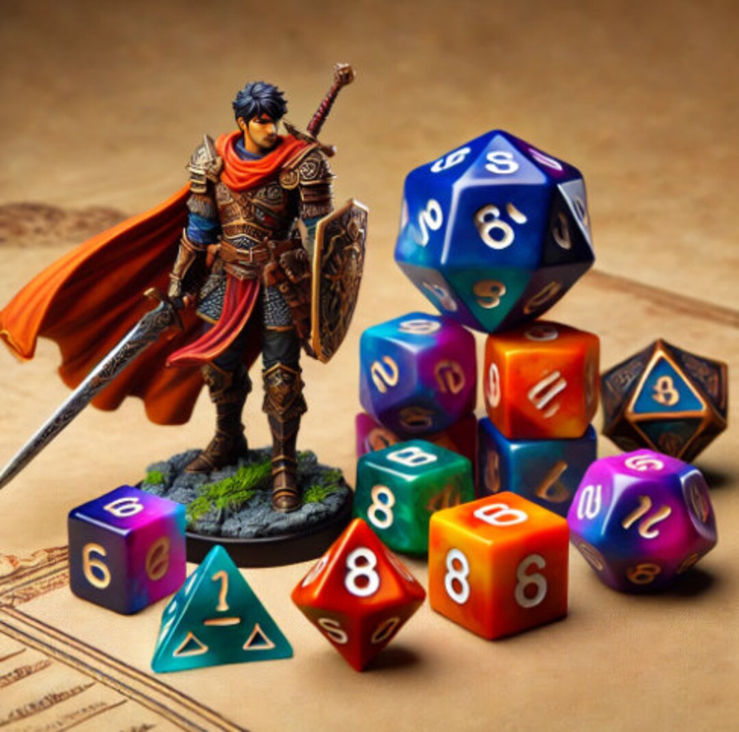 Dungeons and Dragons Player Starter Pack Free Dice, Custom Miniature ...