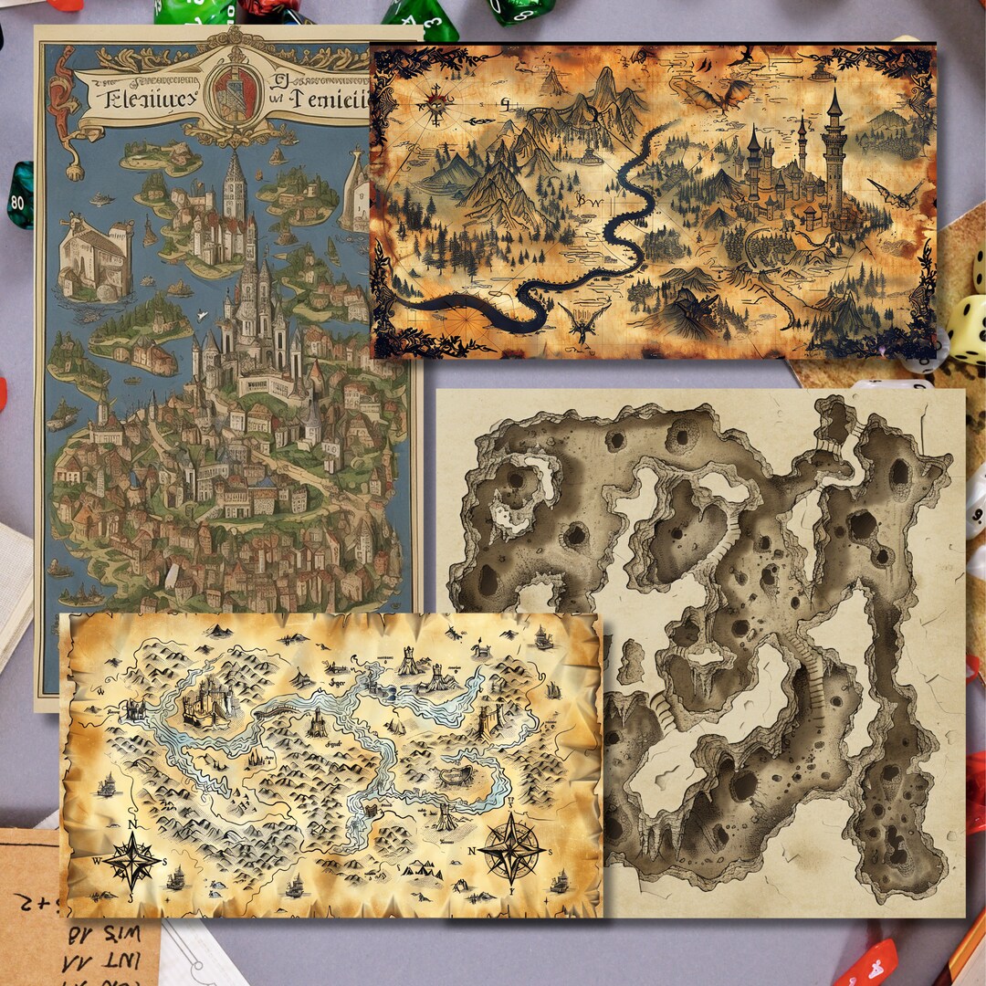 25 Dungeon Map/dungeon Templates for Dungeons and Dragons Game Master ...