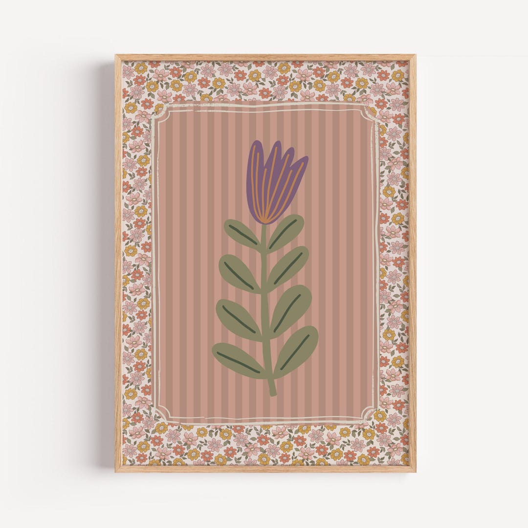 Single Flower Print - Etsy