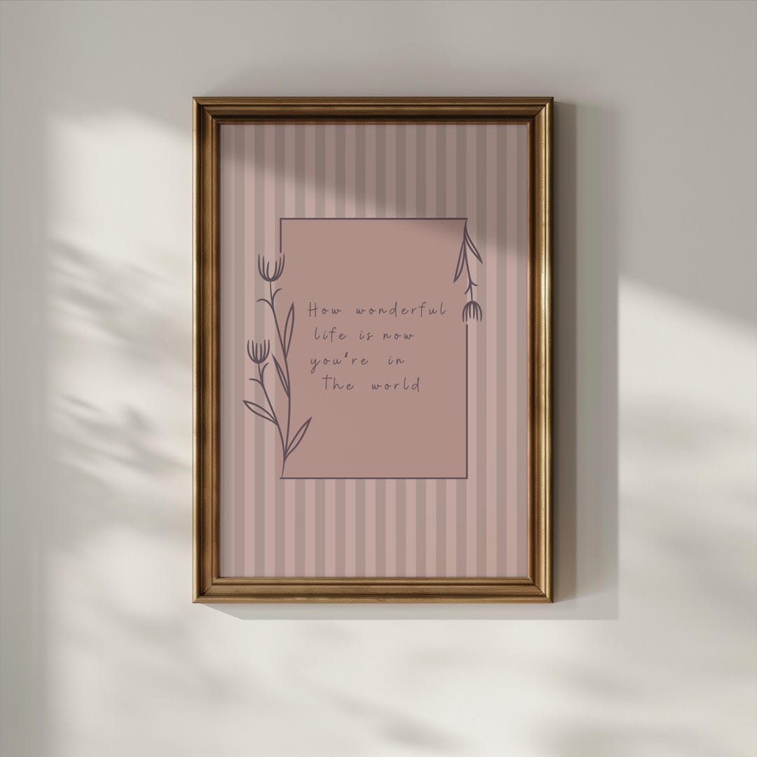 How Wonderful Life is Print - Etsy