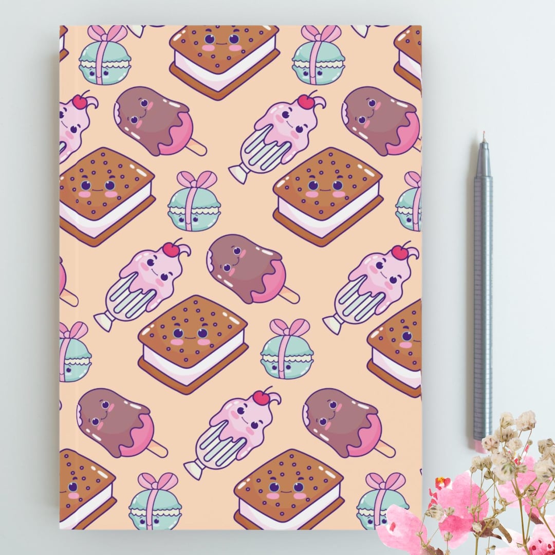 Kawaii Journal Cute Girl Kawaii Notebook, Hard Cover Kawaii Planner for ...