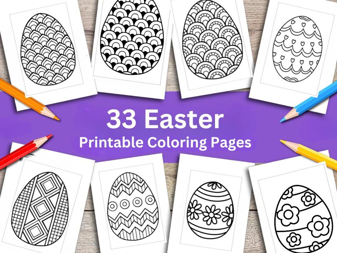EASTER EGG COLORING Pages , Easter Bunny Coloring Pages Printable ...