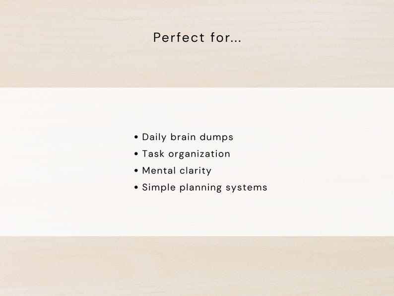 Categorized Brain Dump Printable | Task Organizer | to Do List Planner ...