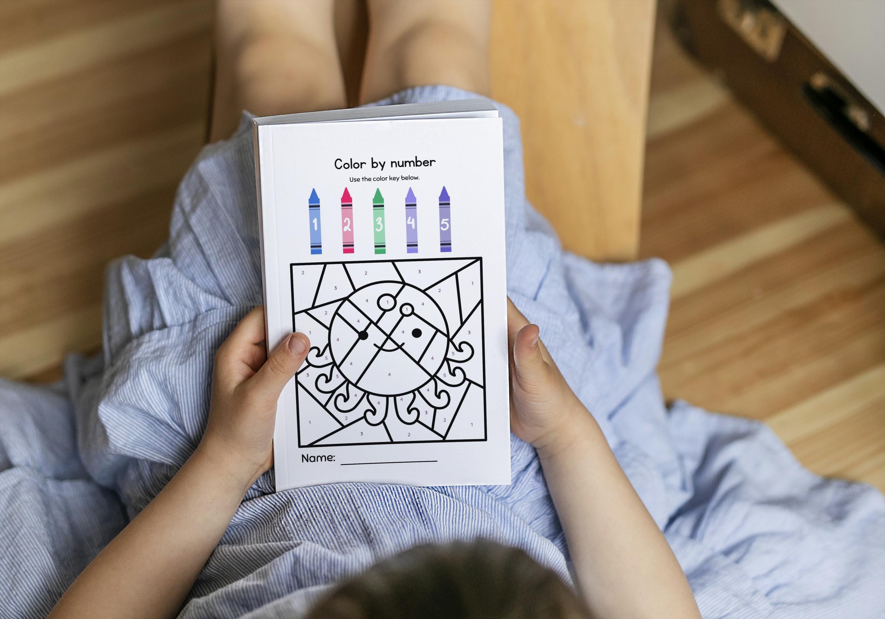 Pre-k Color by Number Printable Worksheets / Coloring Pages / Preschool ...