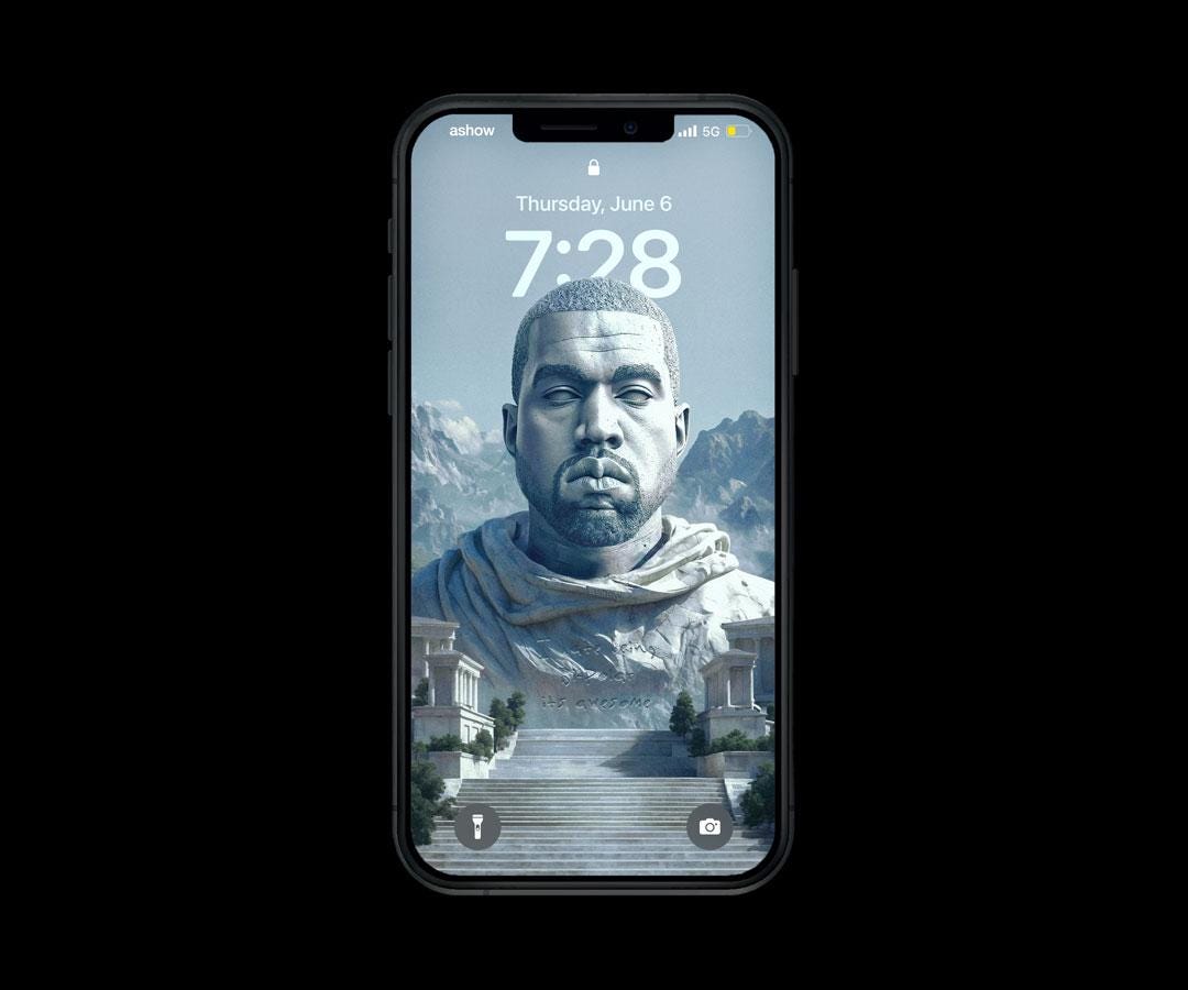 Kanye West iPhone Wallpaper - Etsy