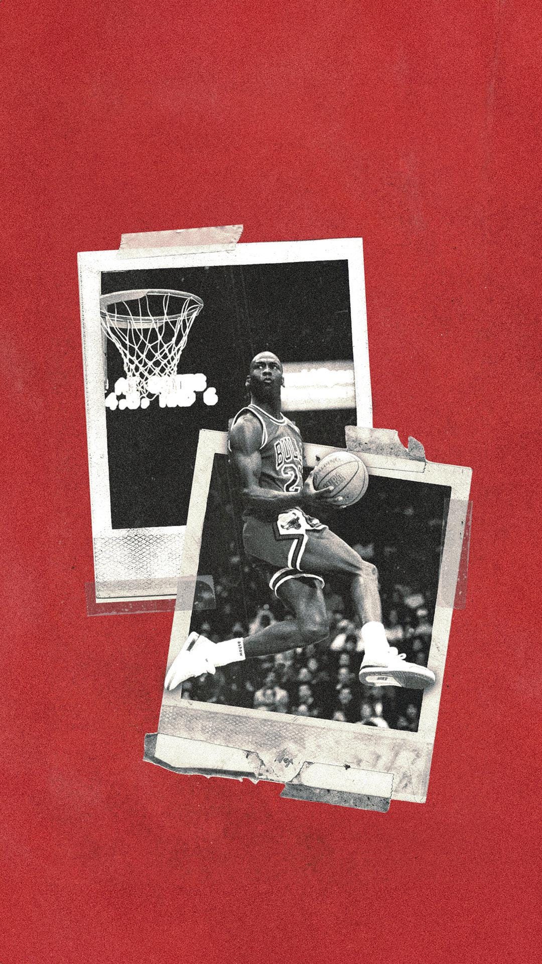 Michael Jordan Red iPhone Wallpaper - Etsy