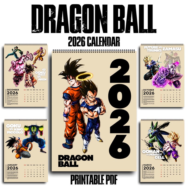 Anime Calendars 2026 - Etsy