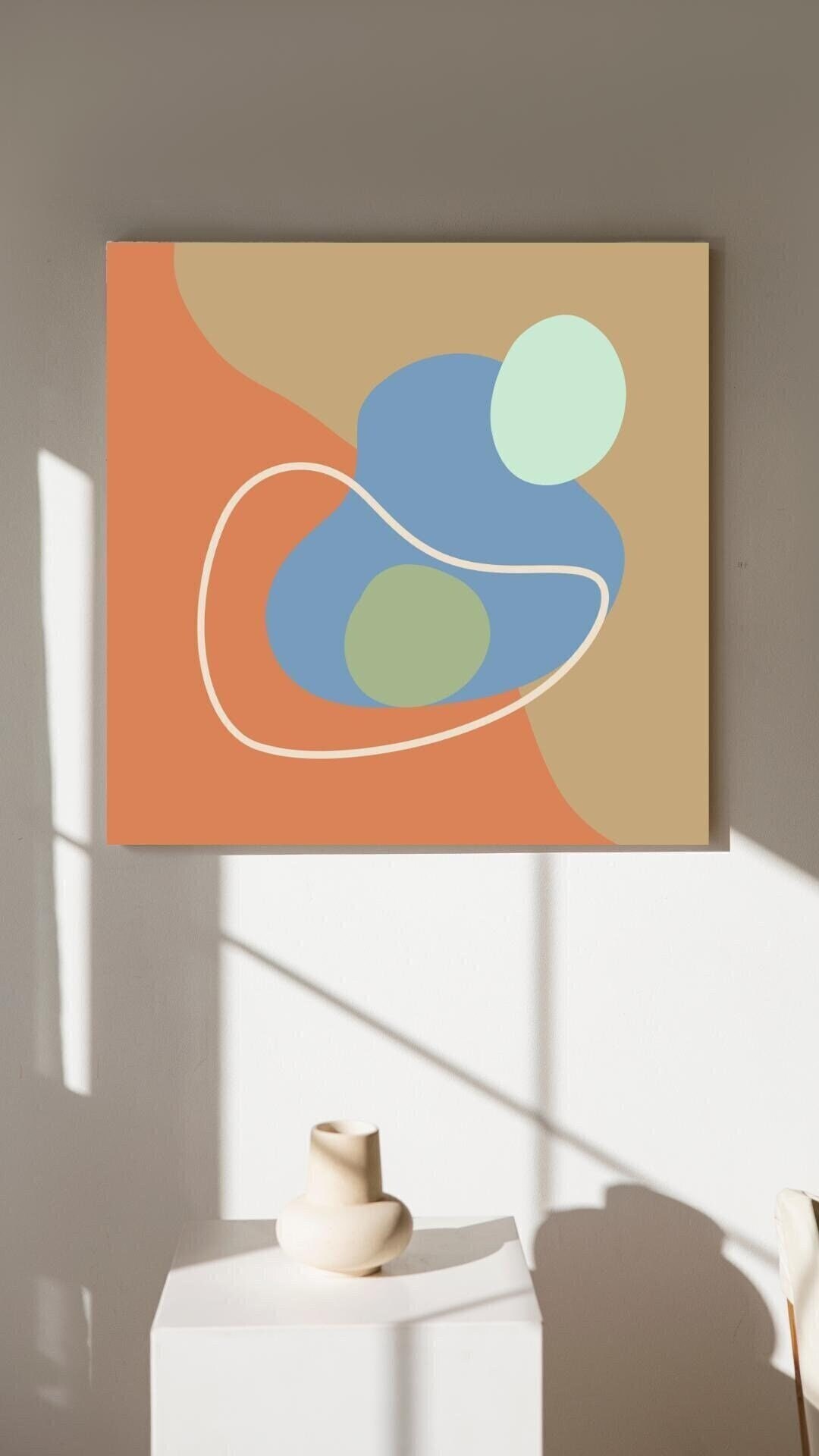Abstract Art | Minimalist | Earthy Modern Wall Art | Boho | Bohemian ...