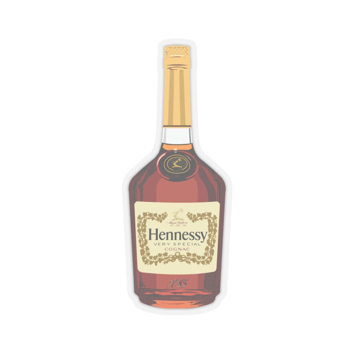 Hennessy Bottle Sticker - Kiss-cut Stickers for Laptop, Water Bottle ...