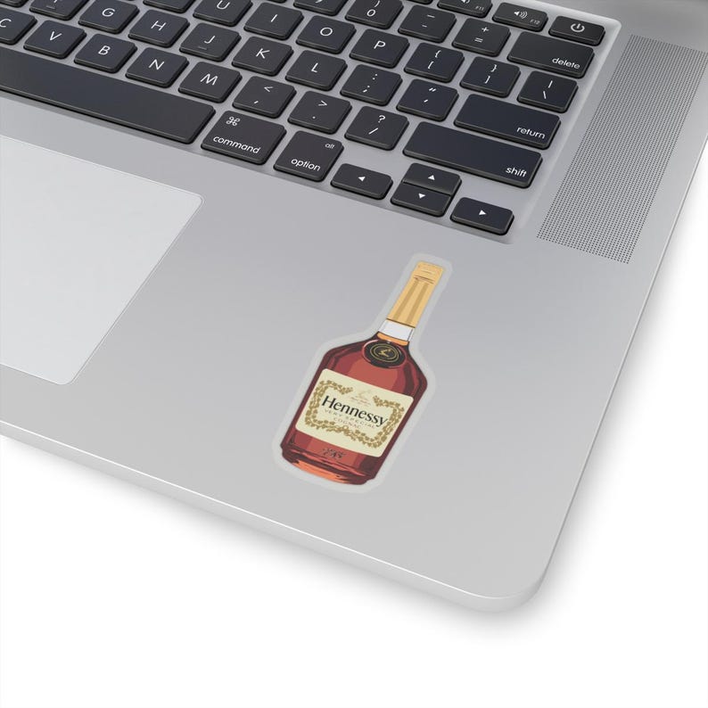 Hennessy Bottle Sticker - Kiss-cut Stickers for Laptop, Water Bottle ...