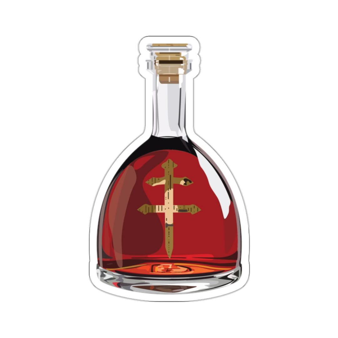 D'usse Bottle Sticker - Kiss-cut Stickers, Liquor Bottle Decal ...