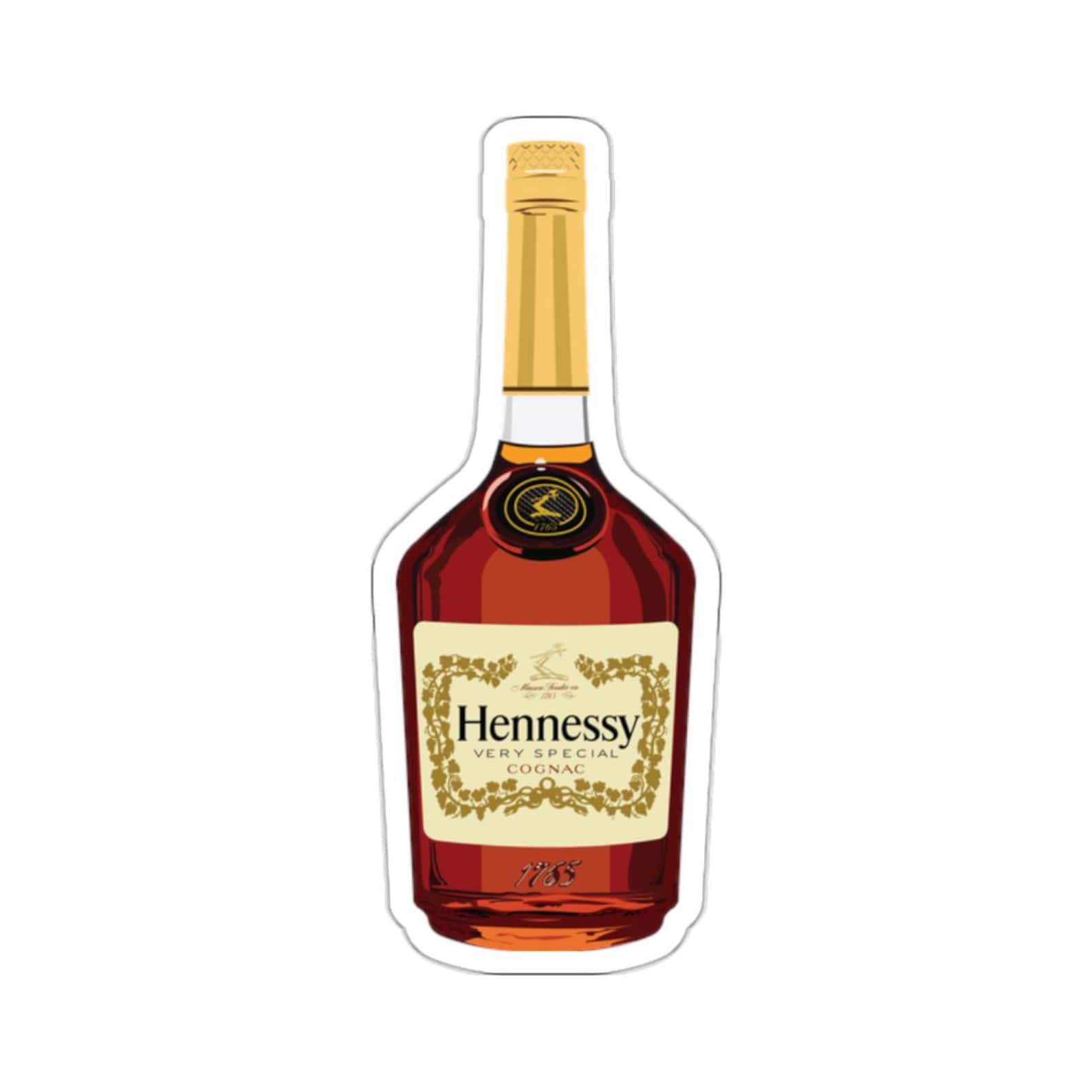 Hennessy Bottle Sticker - Kiss-cut Stickers for Laptop, Water Bottle ...