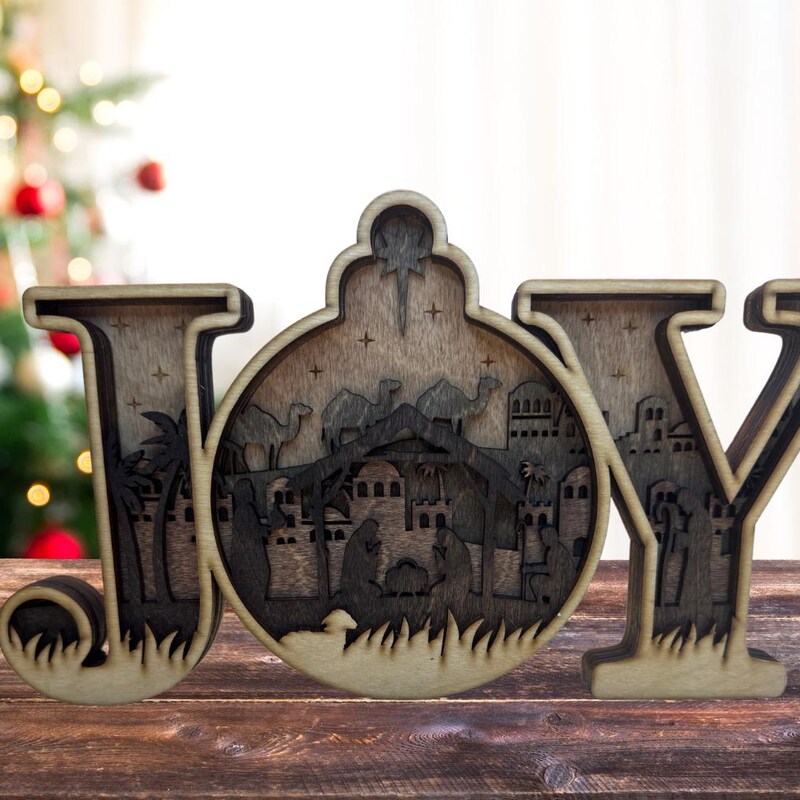 Joy Nativity Svg - Etsy