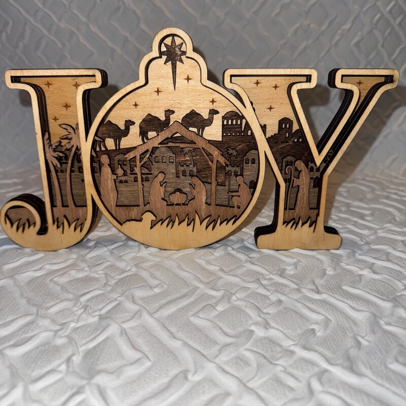 Joy Nativity Svg - Etsy