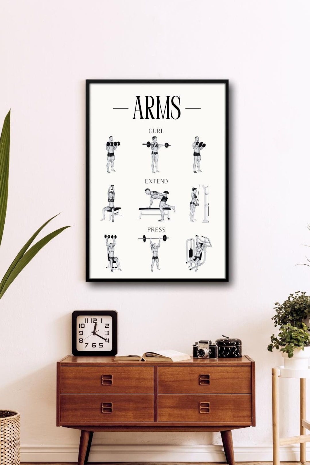 Leg Exercises Wall Art Workout Poster for Home Gym Aesthetic Fitness ...