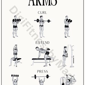 Exercise Wall Art Workout Poster for Home Gym Aesthetic Fitness Picture ...
