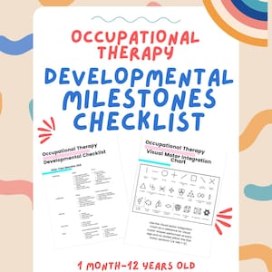 Occupational Therapy Developmental Milestones PDF Printable Evaluation ...