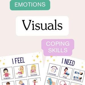 Emotional Regulation Posters Visual Aids Emotions and Coping Skills - Etsy