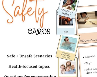 Safety Cards - Safe, Unsafe, and Health Focused Cards * Safety ...