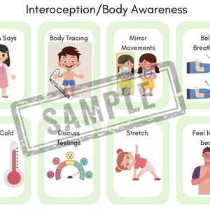 Sensory Regulation Sensory Diet Cards Activities - Etsy