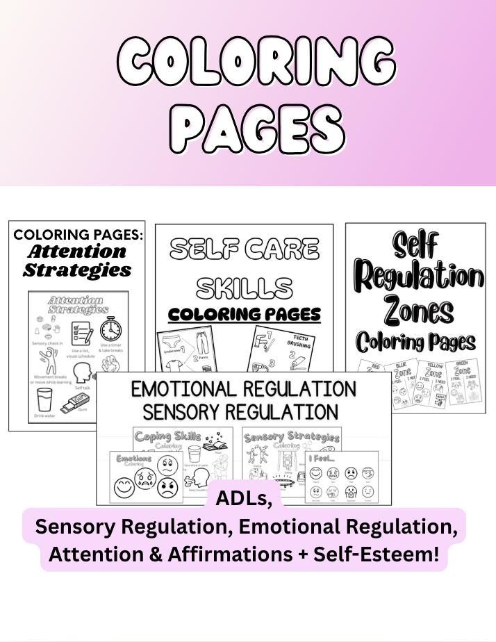 Occupational Therapy - Coloring Pages - Adls, Sensory/emotional ...