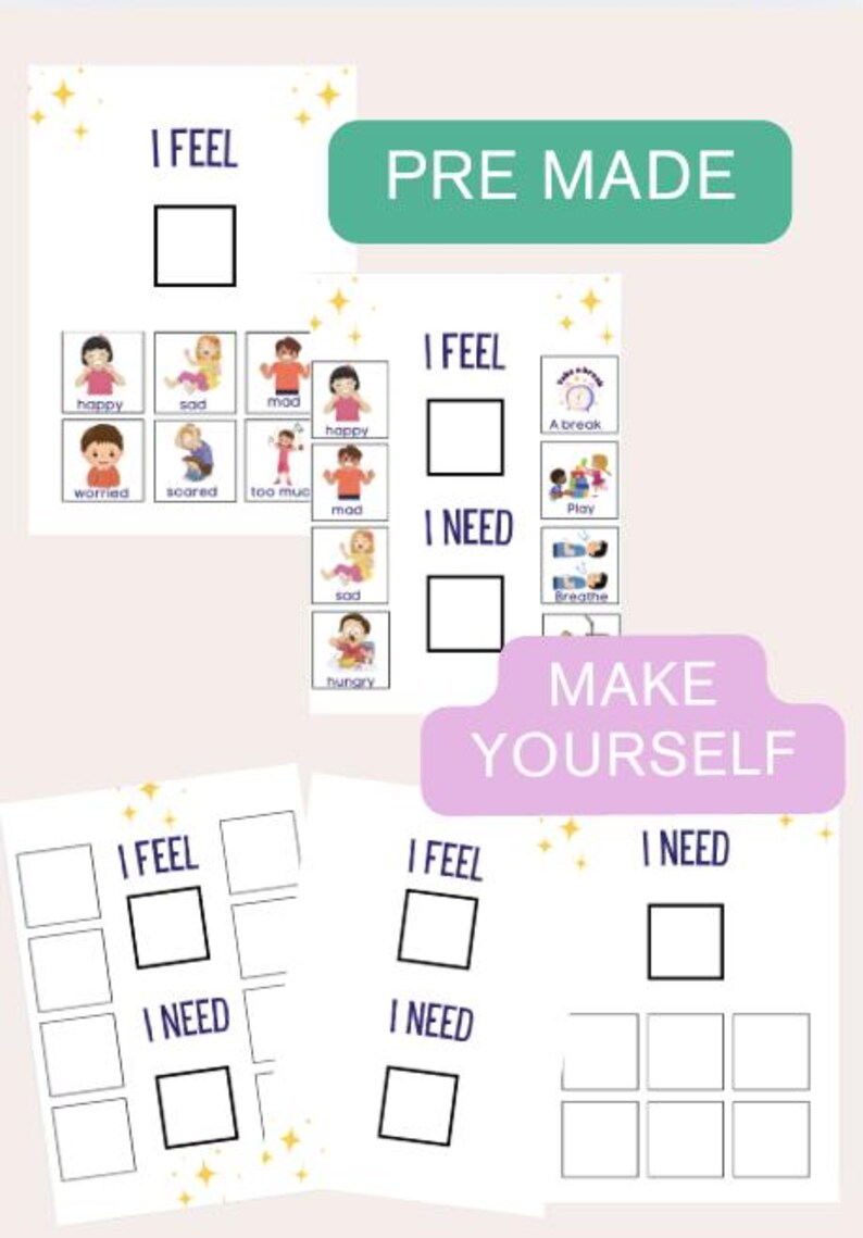 Emotional Regulation Posters Visual Aids Emotions and Coping Skills - Etsy