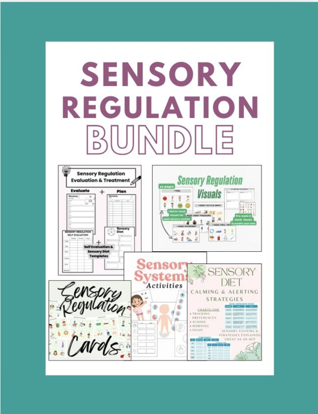 Sensory Regulation Activities Bundle - Etsy