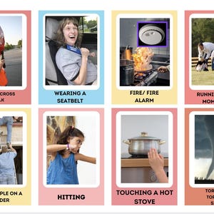 Safety Cards Safety Awareness Activity *SPED OT ST* Safety Awareness - Etsy
