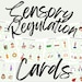 Sensory Regulation Sensory Diet Cards Activities - Etsy