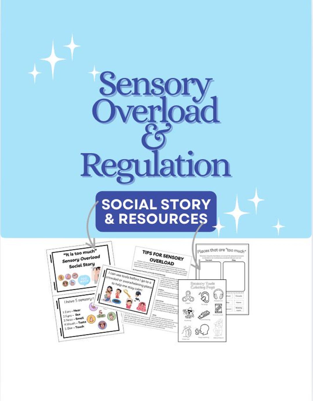 Sensory Overload - Sensory Regulation Social Story & More! - Etsy