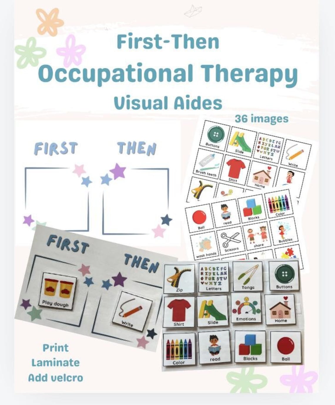 First Then Occupational Therapy Visual Aide *OT PECS VISUAL* Therapy ...